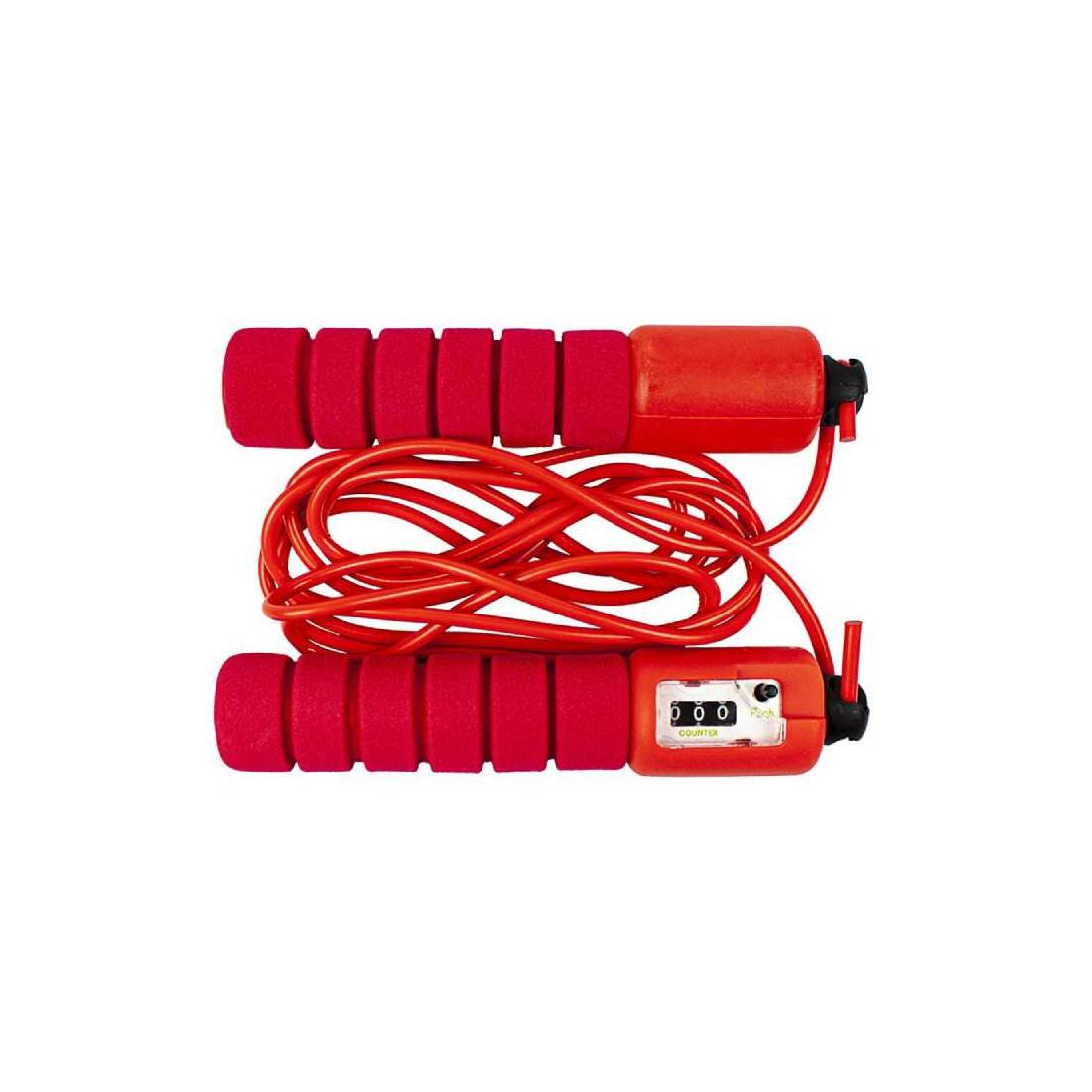 Jump rope with automatic counter, Red