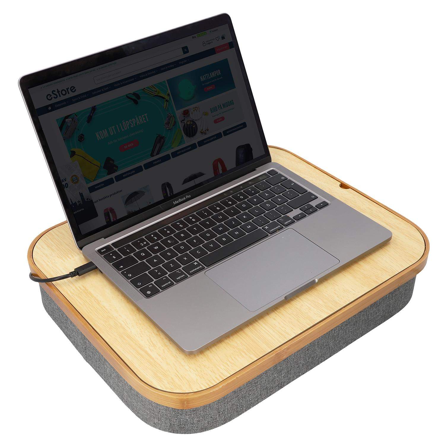 Knee Desk with Storage - Grey | eStore