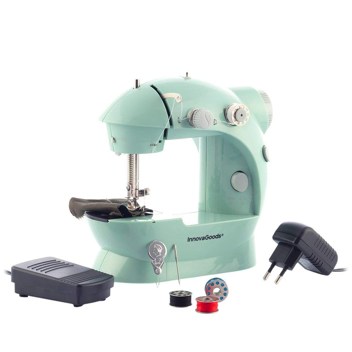 Mini-Symaskin, LED-belysning - Grön