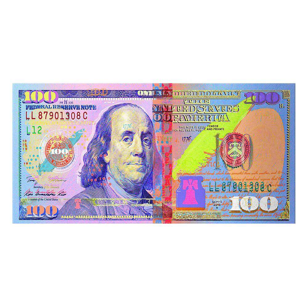 Canvas Poster, 50 x 100 cm - 100 Dollars - No. 4 | eStore