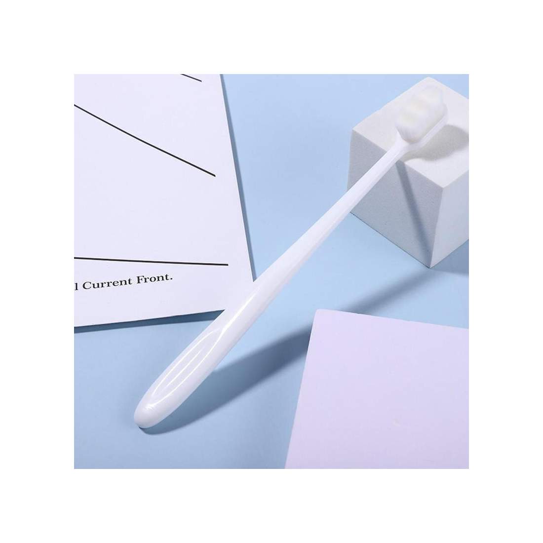 Toothbrush with Ultra Fine Bristles - White | eStore