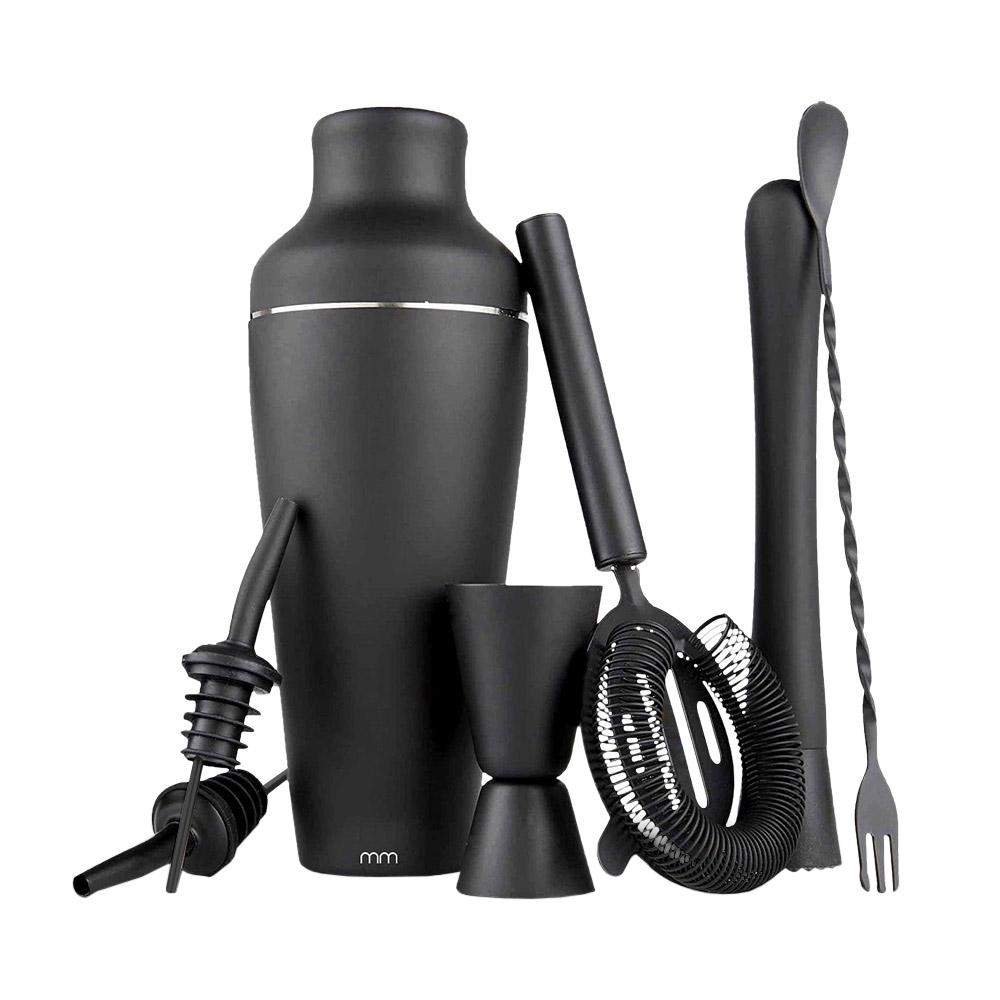 Cocktail Shaker Set - Matte Black