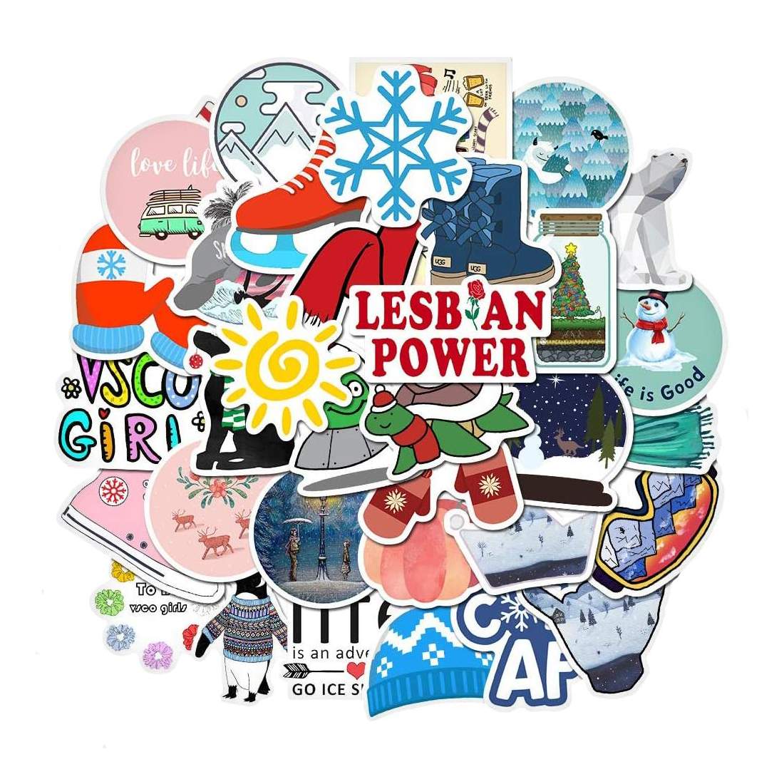 50x Stickers and Decals - VSCO Winter | eStore