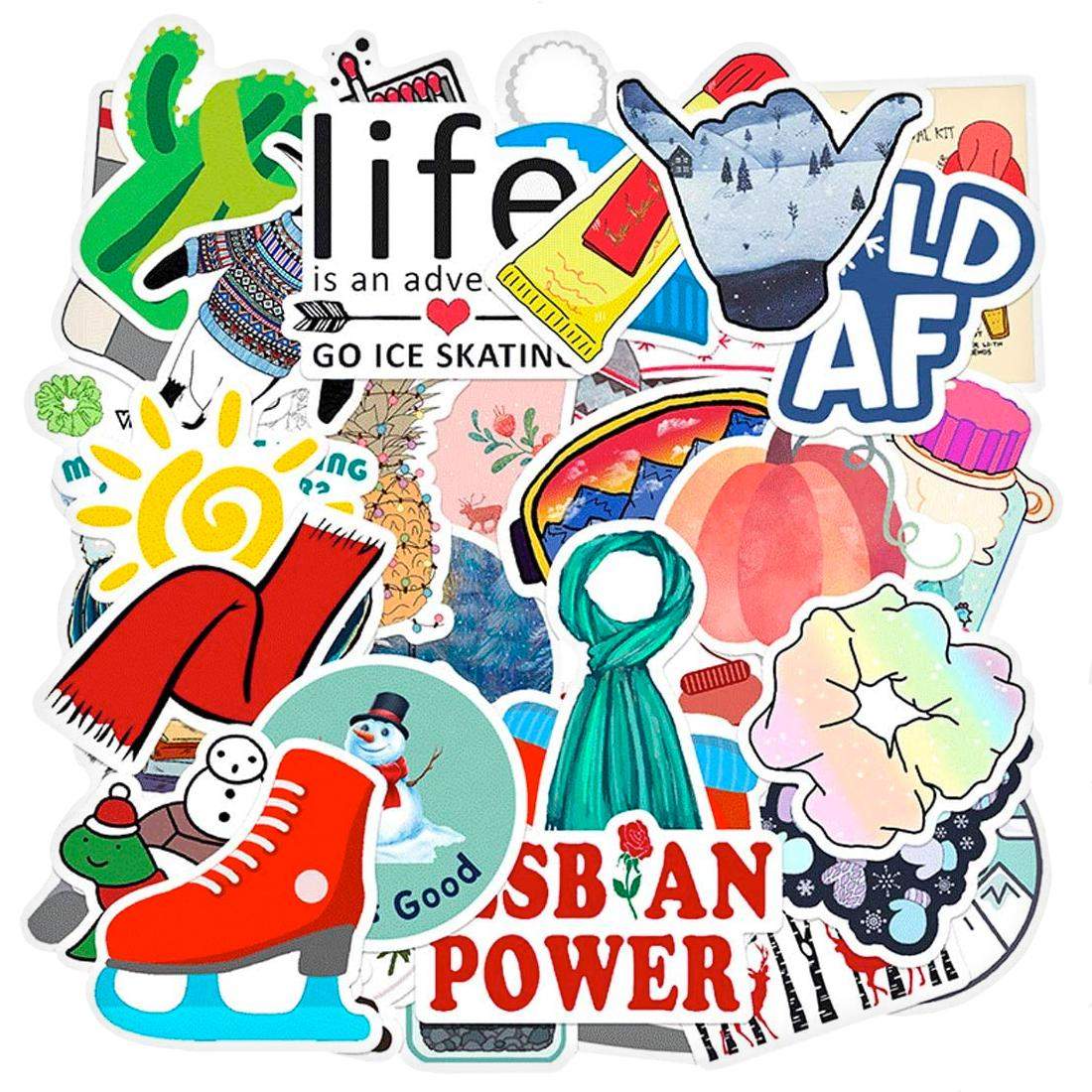 50x Stickers and Decals - VSCO Winter | eStore