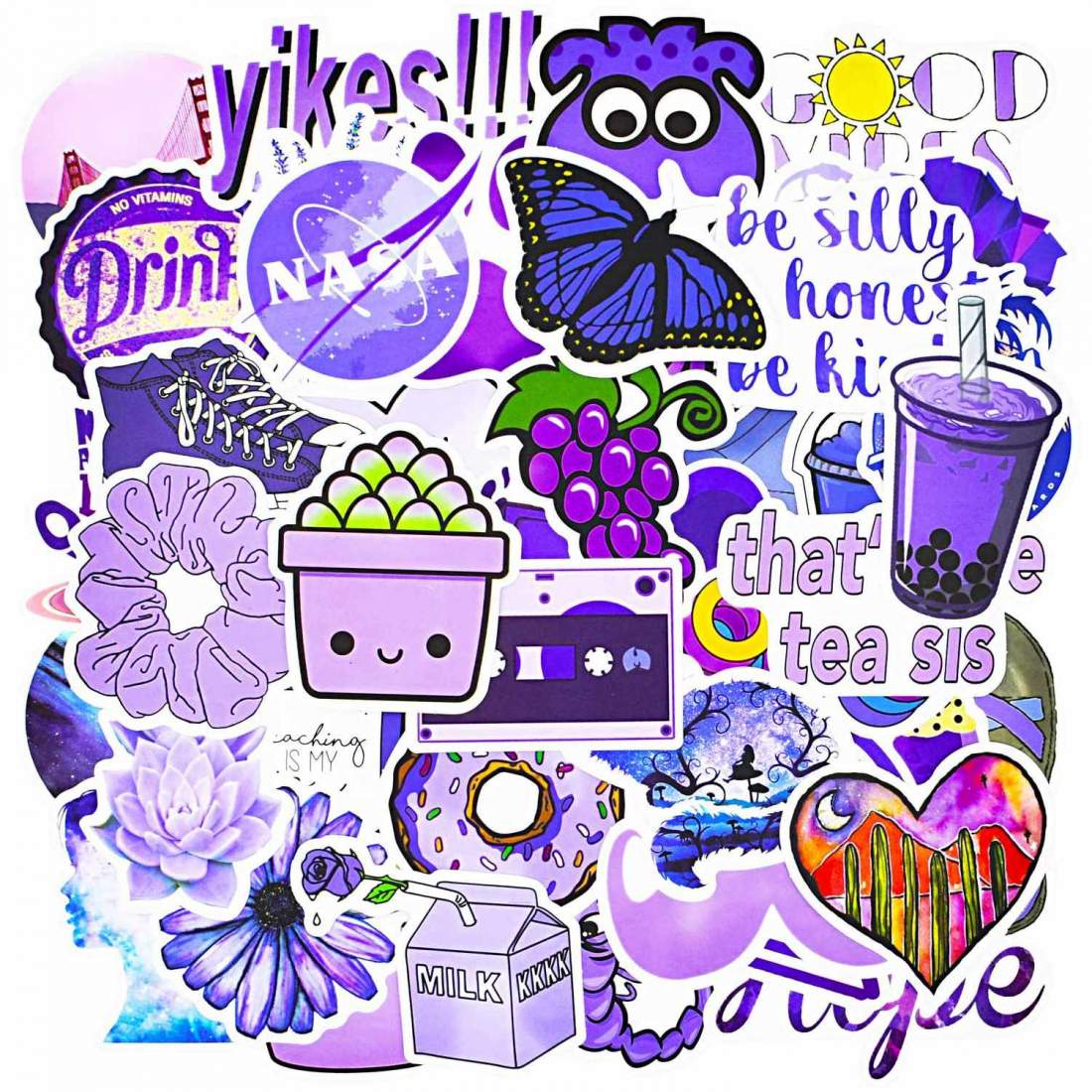 50x Stickers and Decals - VSCO Purple | eStore