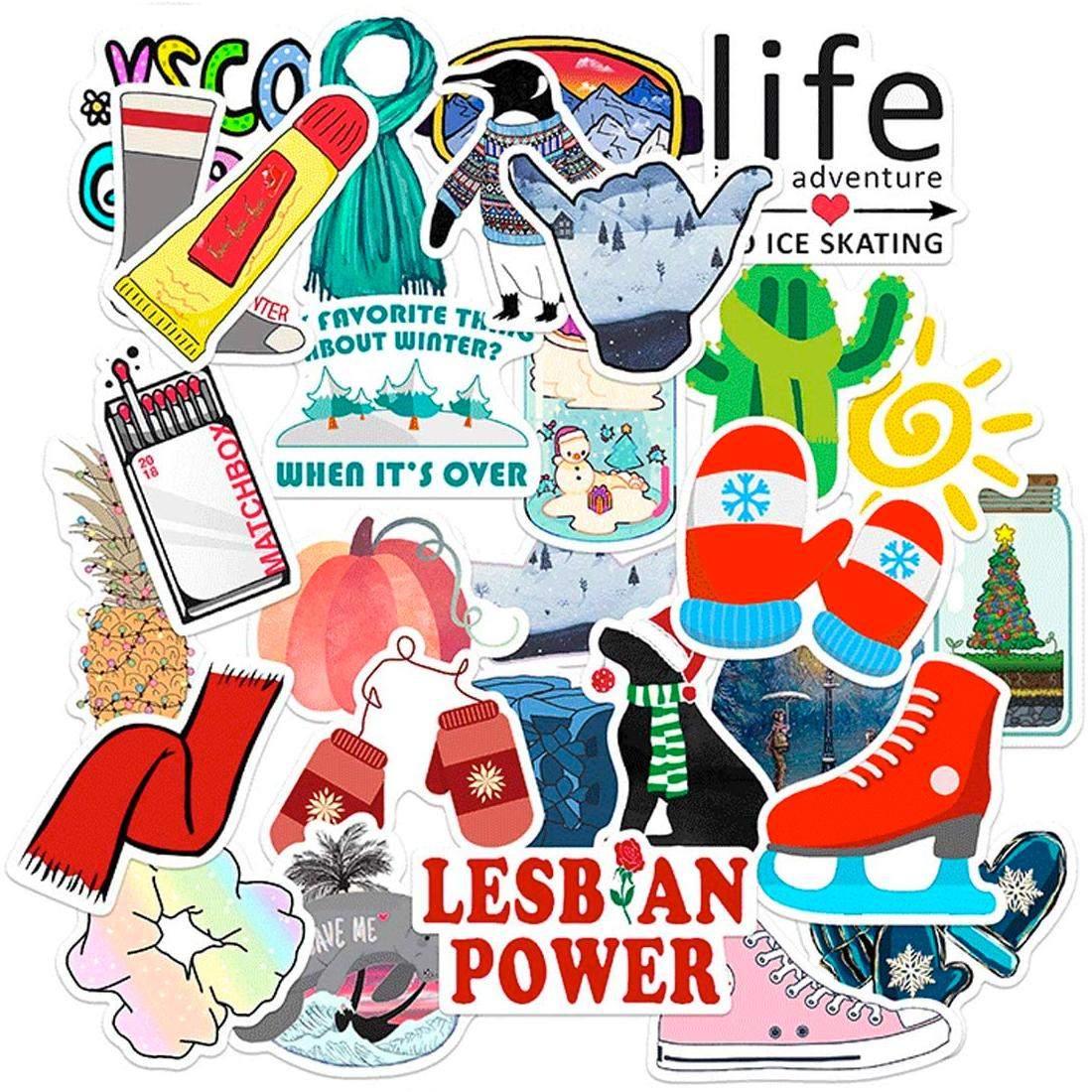 50x Stickers and Decals - VSCO Winter | eStore