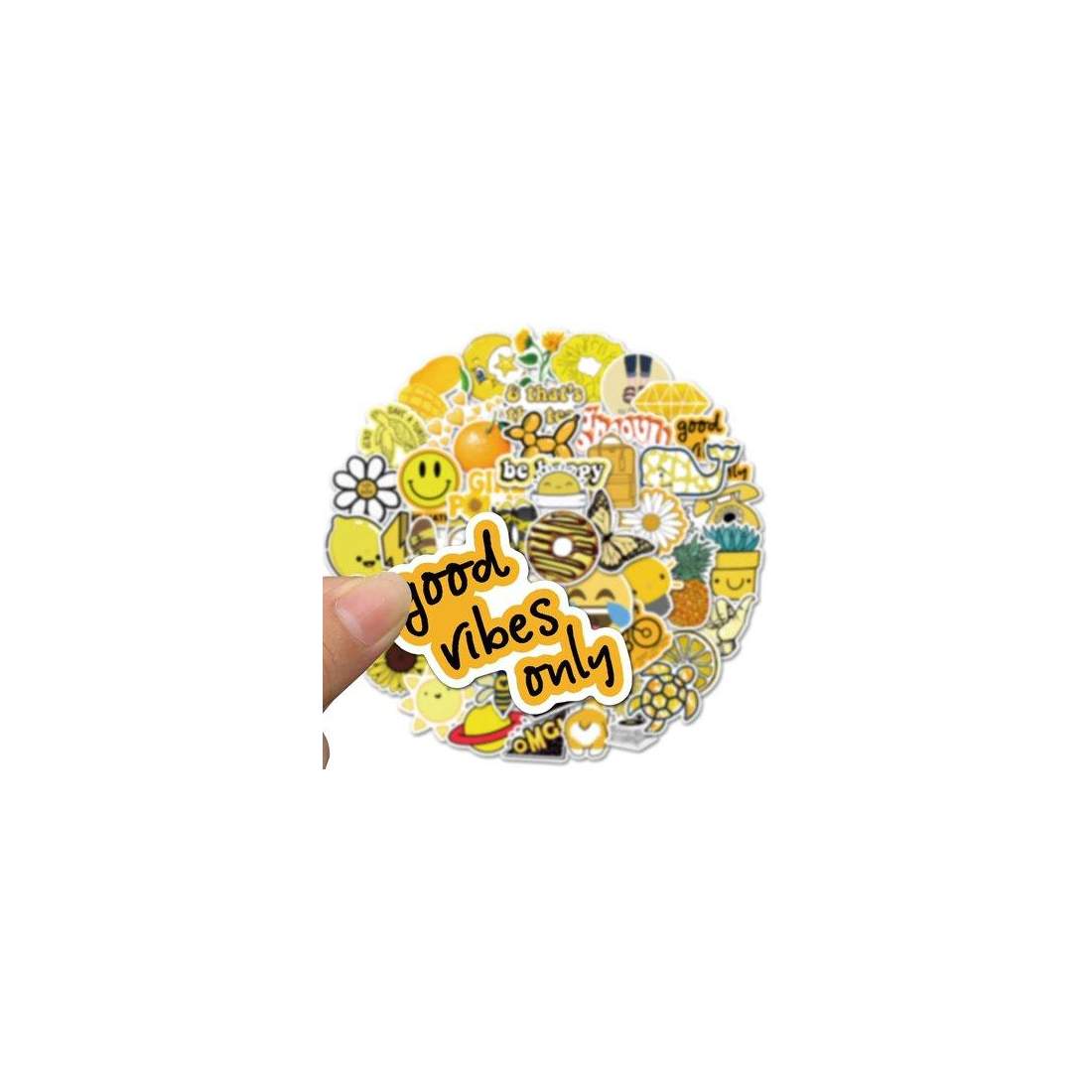 50x Stickers and Decals - VSCO Yellow | eStore