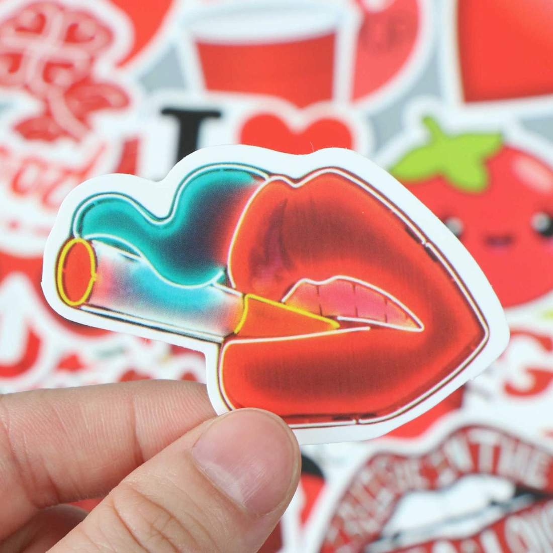 50x Stickers and Decals - VSCO Red | eStore