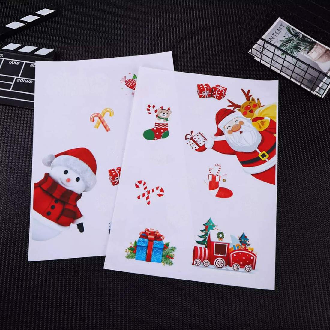 2x Sheets of Large Stickers - Christmas | eStore