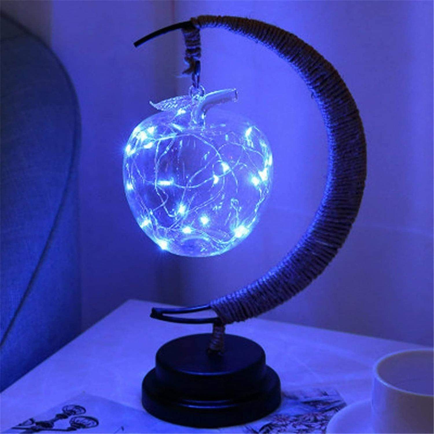 Table Lamp, Battery Powered - Hanging Apple