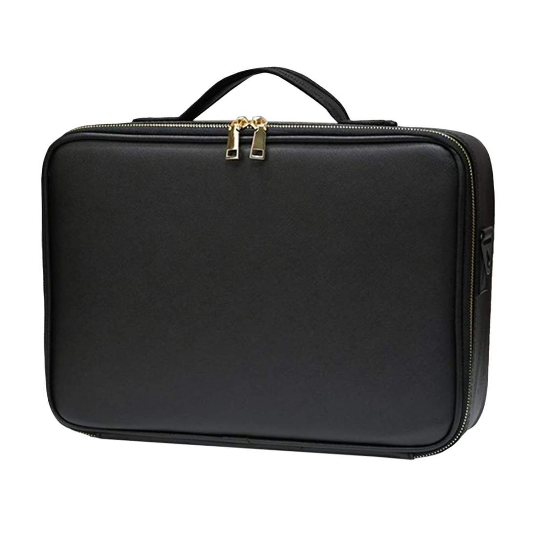 Professional Makeup Bag - Black with Gold Details
