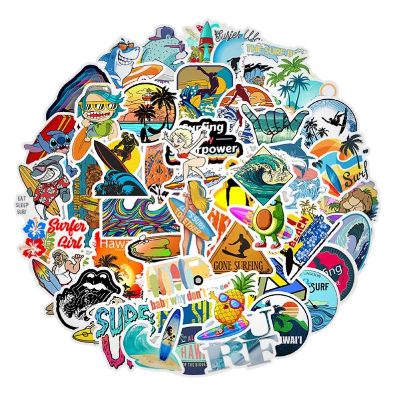 Pack of Stickers - Surfing | eStore