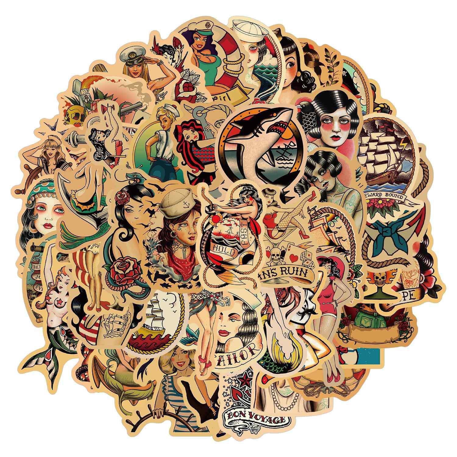 Pack of Stickers - Retro Pin-up
