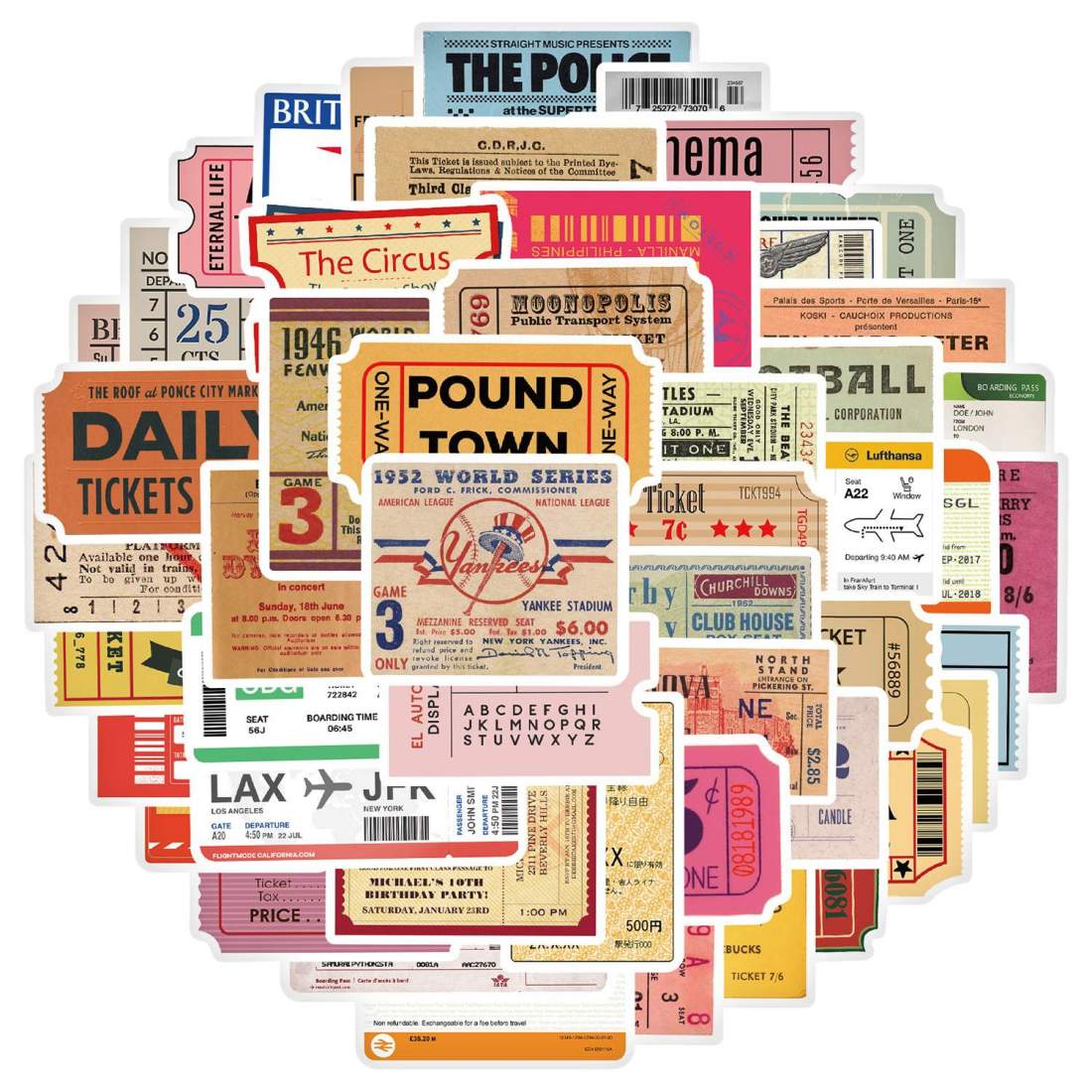 Pack of Stickers - Tickets | eStore