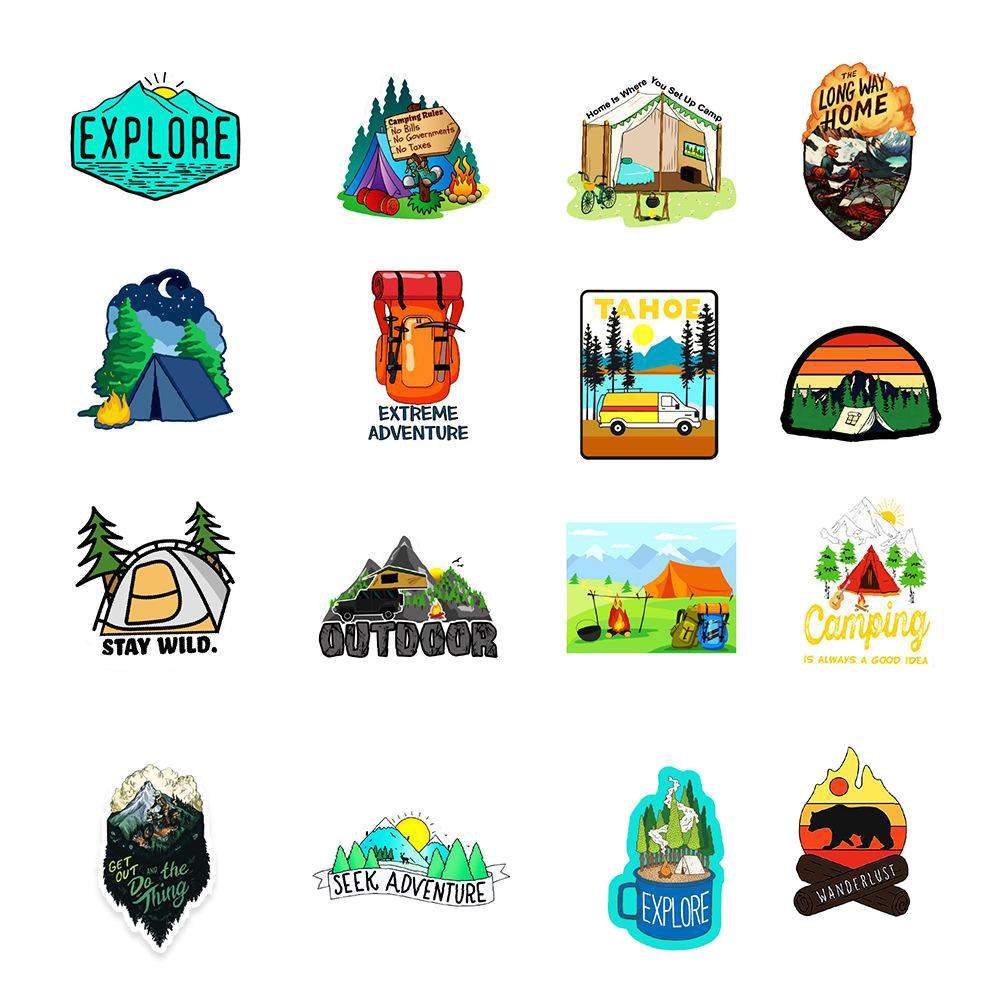 Pack of Stickers - Camping | eStore