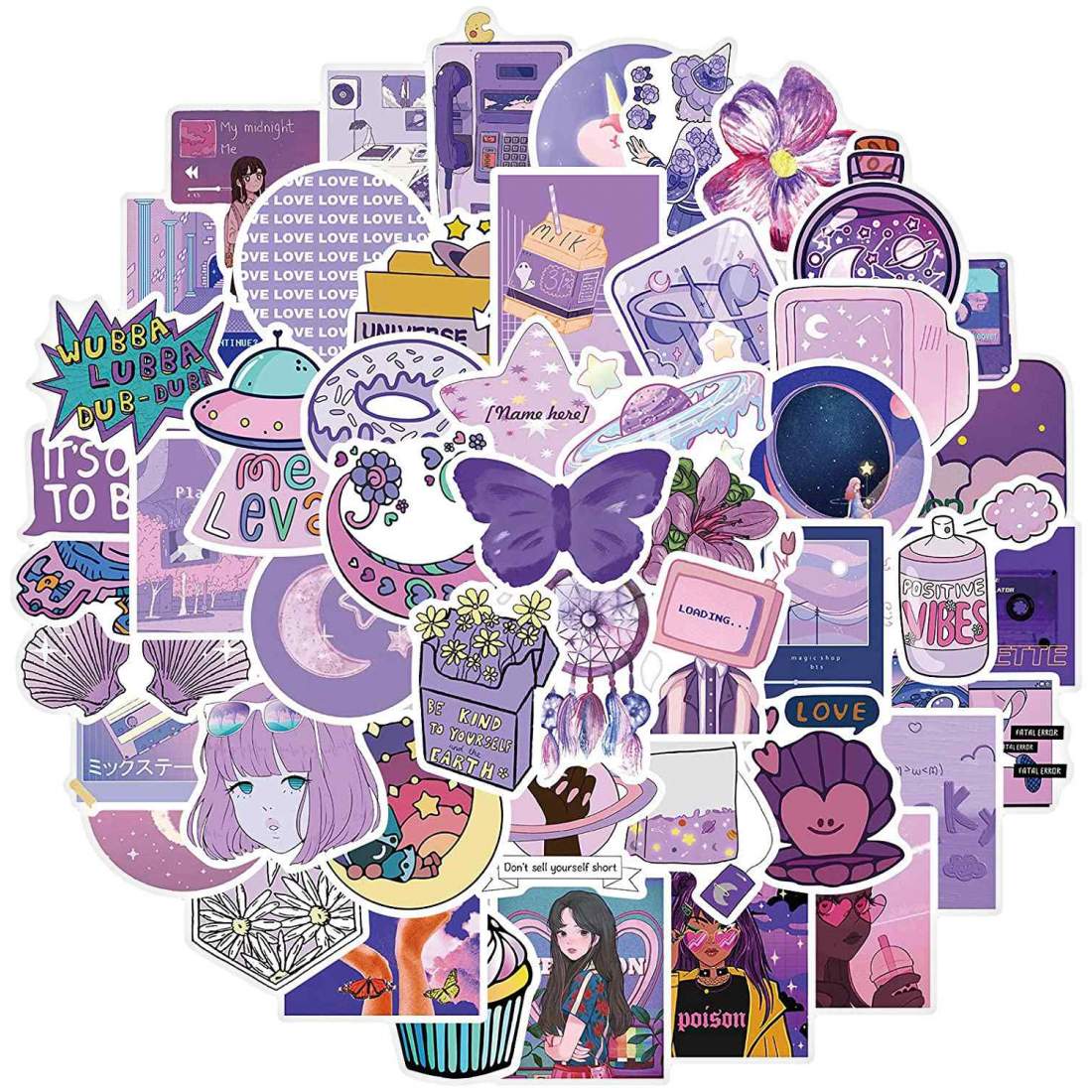 Pack of Stickers - Purple | eStore