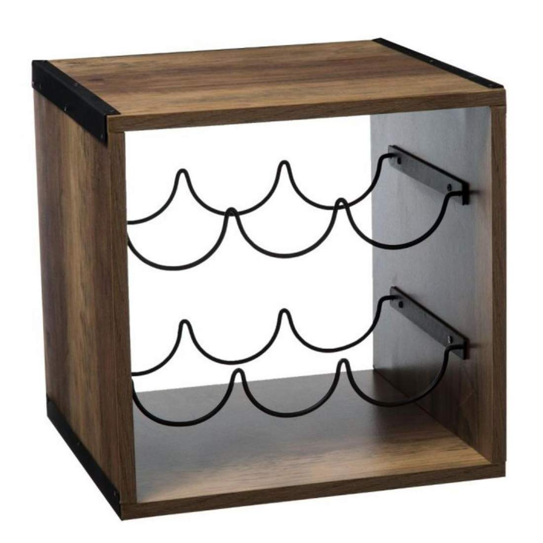 Wine rack wood - 6 bottles