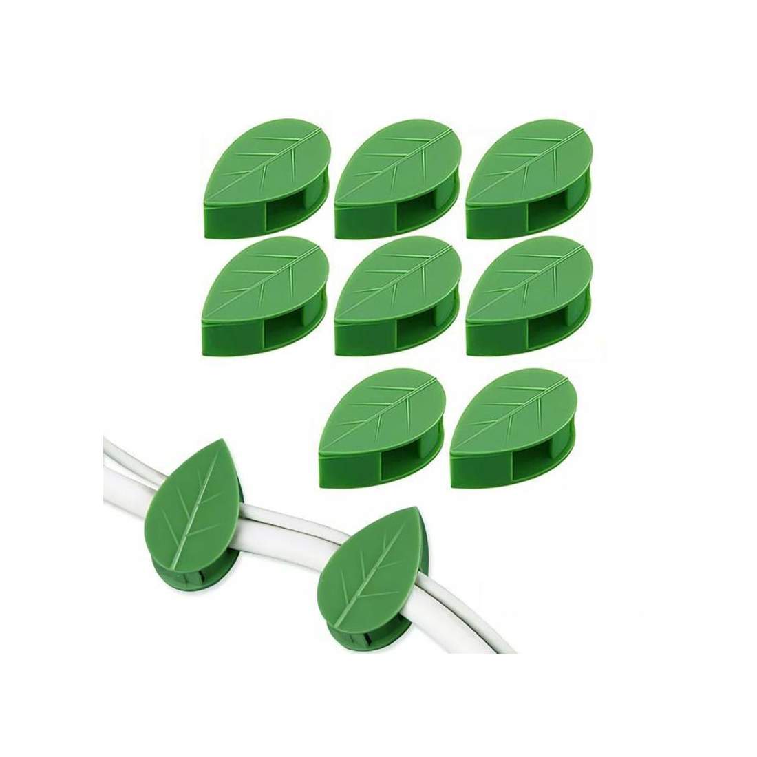 10x selvklæbende clips til planter og kabler