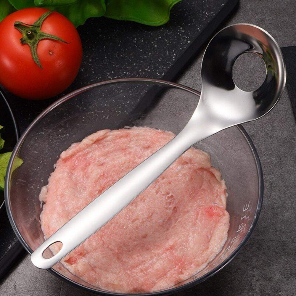 Meatball Spoon in Stainless Steel
