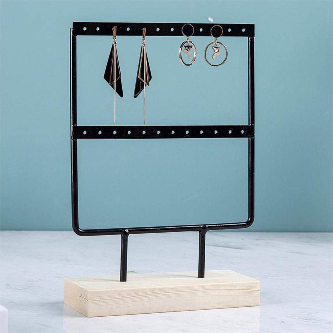 Storage Rack for Earrings - Black