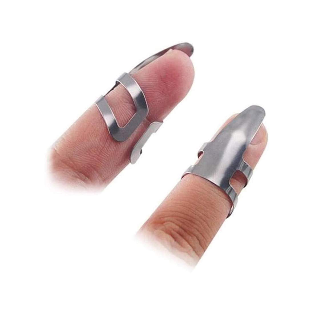 3x Finger Plectrum for Guitar - Stainless Steel | eStore