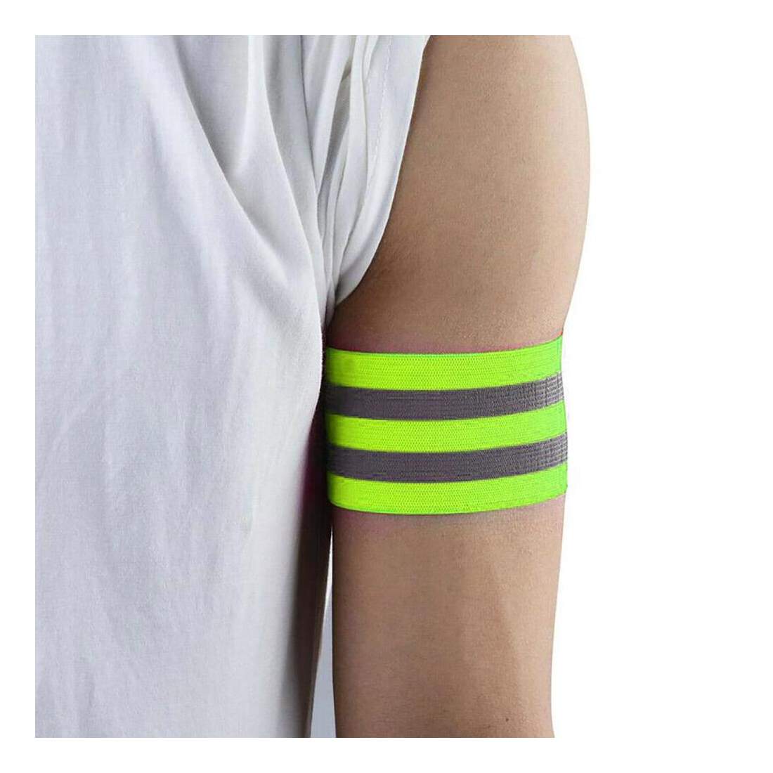 2x Elastiska Reflexband - Gul