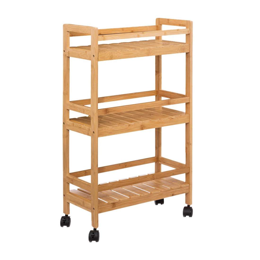Storage shelf on Wheels - Bamboo | eStore