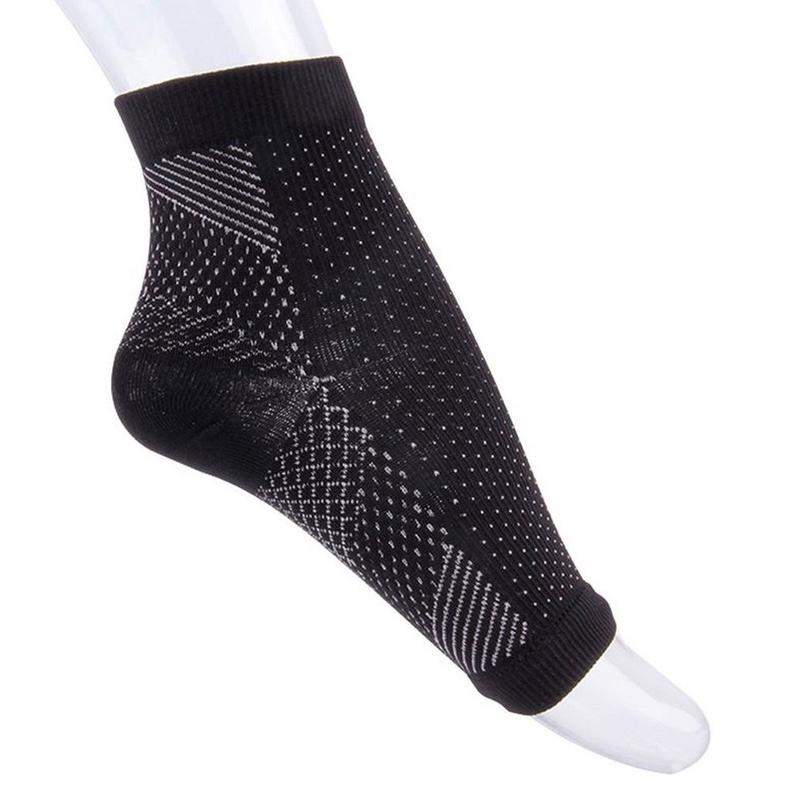 Compression sock with open toe
