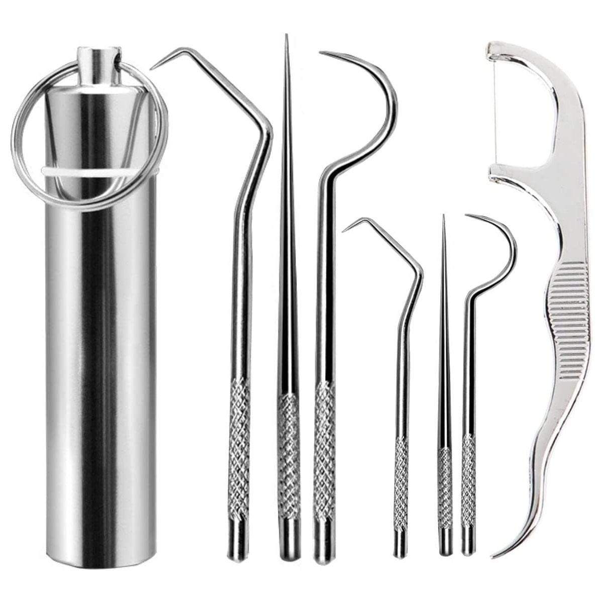 Dental care kit in Stainless Steel - 7 parts