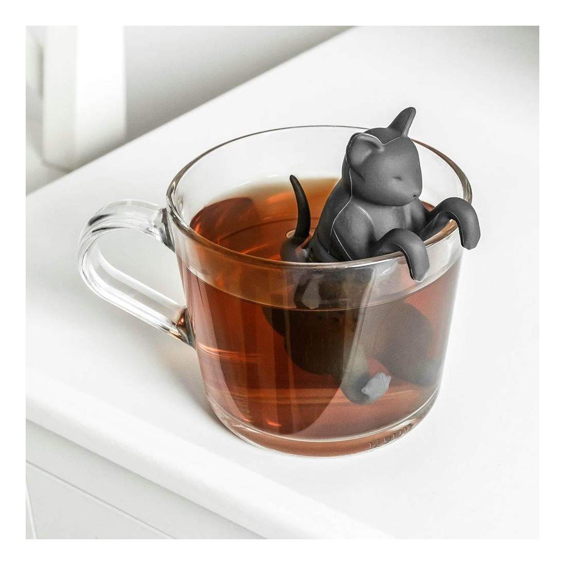 Tea strainer in Silicone - Cat | eStore