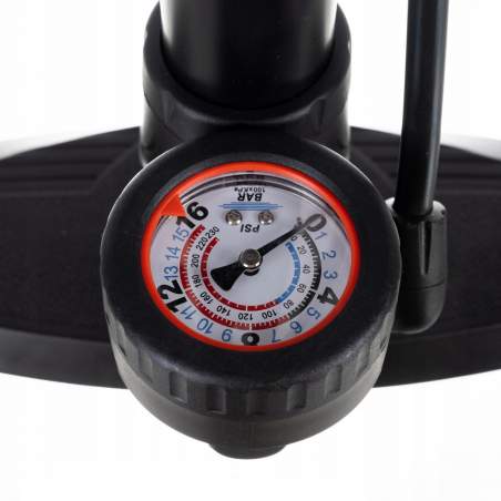 Fotpump / Cykelpump med Tryckmätare