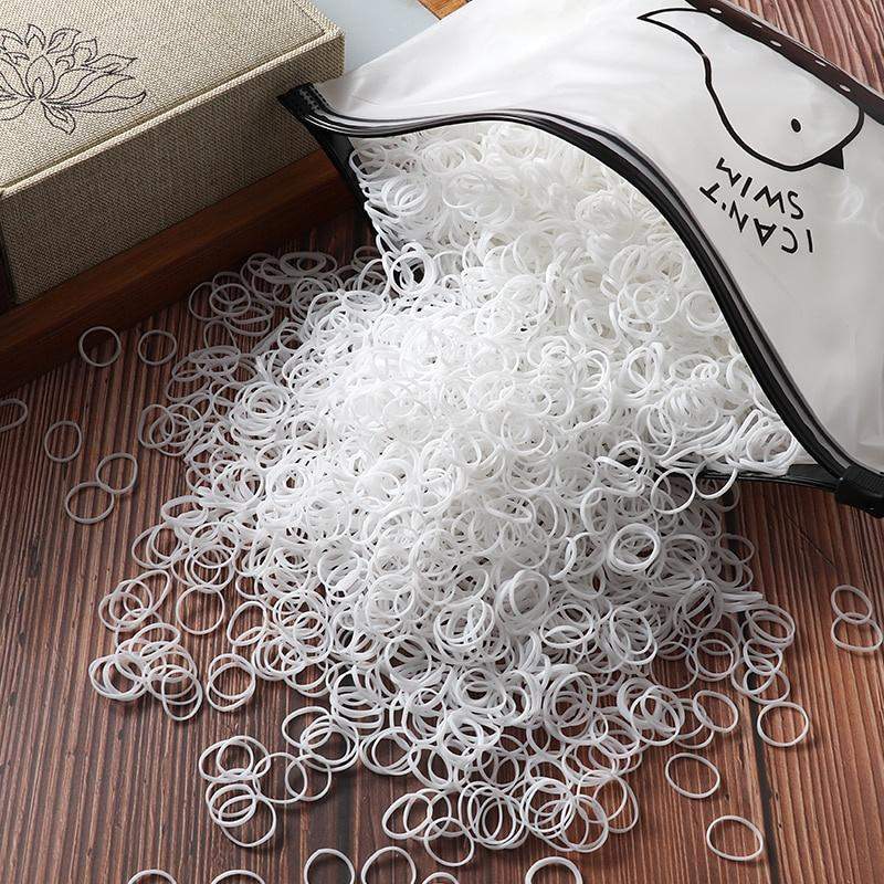 2000x Small Hair Bows - White