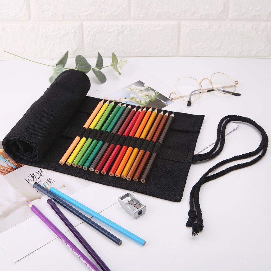 Roll-up pencil case - 36 compartments