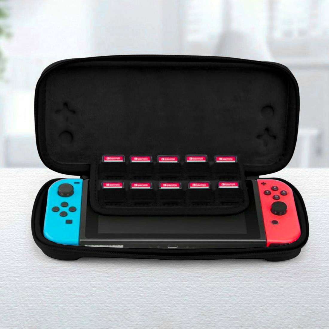 Stöttålig Nintendo Switch Väska - Svart