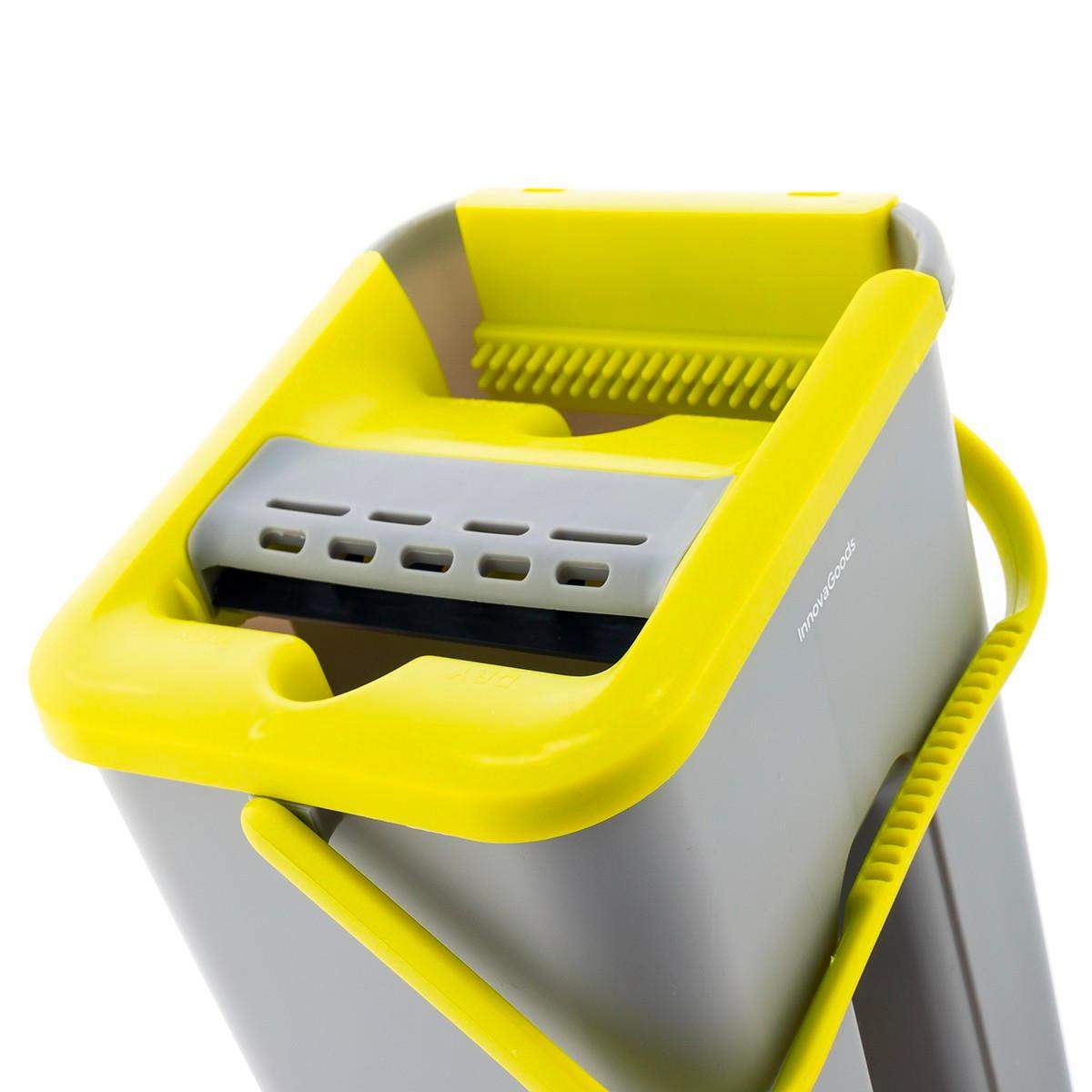 Floor Mop and Bucket with Separate Compartments